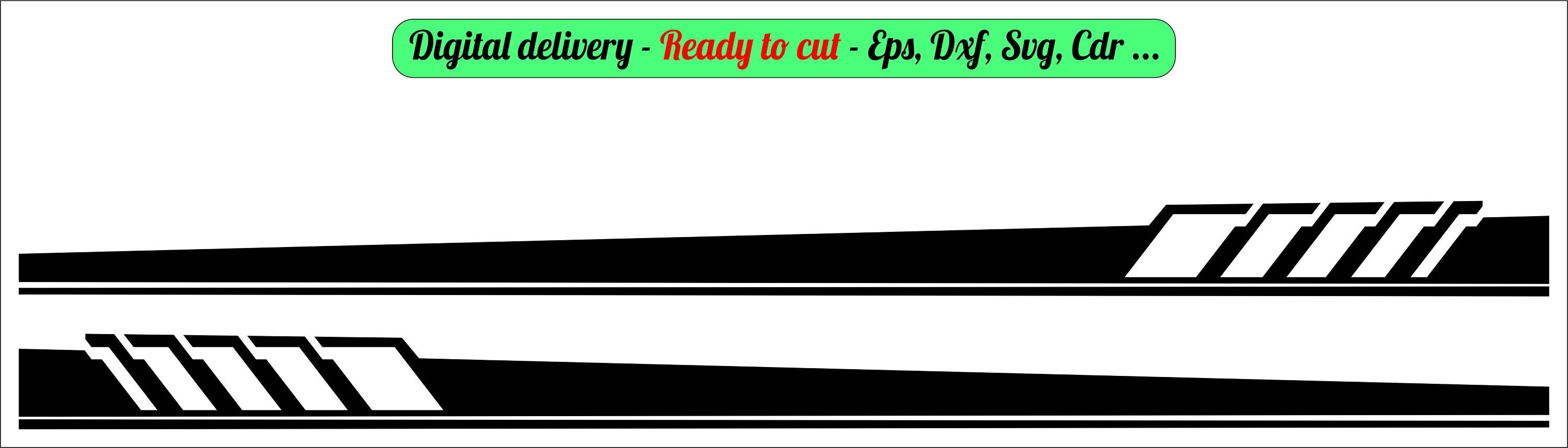 Car Side Sticker Svg Side Stripe Svg Door Stripes Svg - Etsy