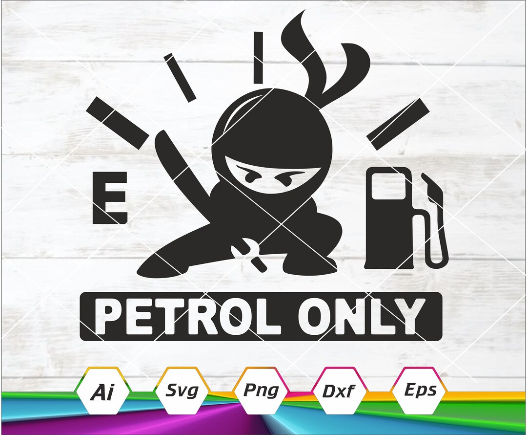 Petrol Only Svg, Gas Cap Svg, Funny Gas Sticker, Benzin Decal Svg ...
