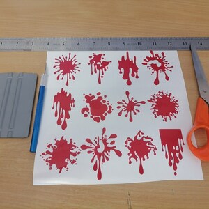 Blood Splatter Bundle Svg, Blood Spots, Blood Dripping, Paint Drip ...