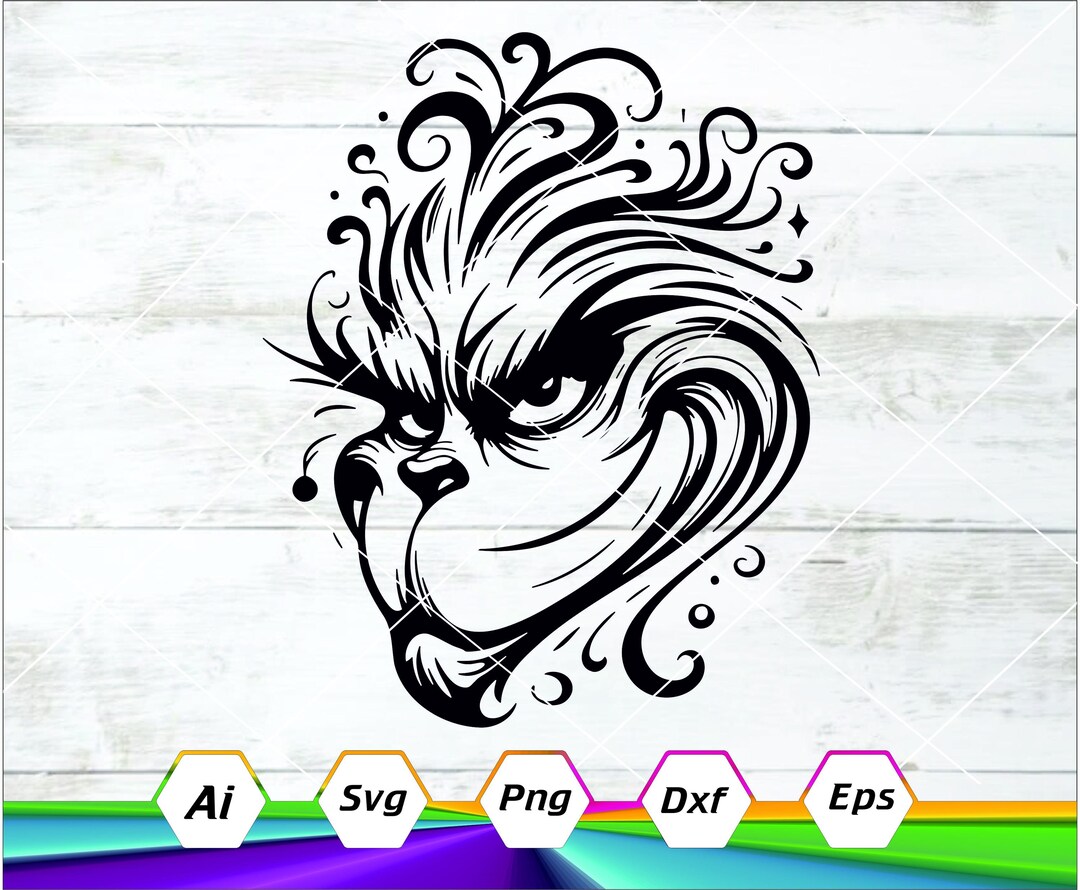 The Grinch Svg, Grinch Cut File, Grinch Christmas, Grinch Xmas, Grinch ...