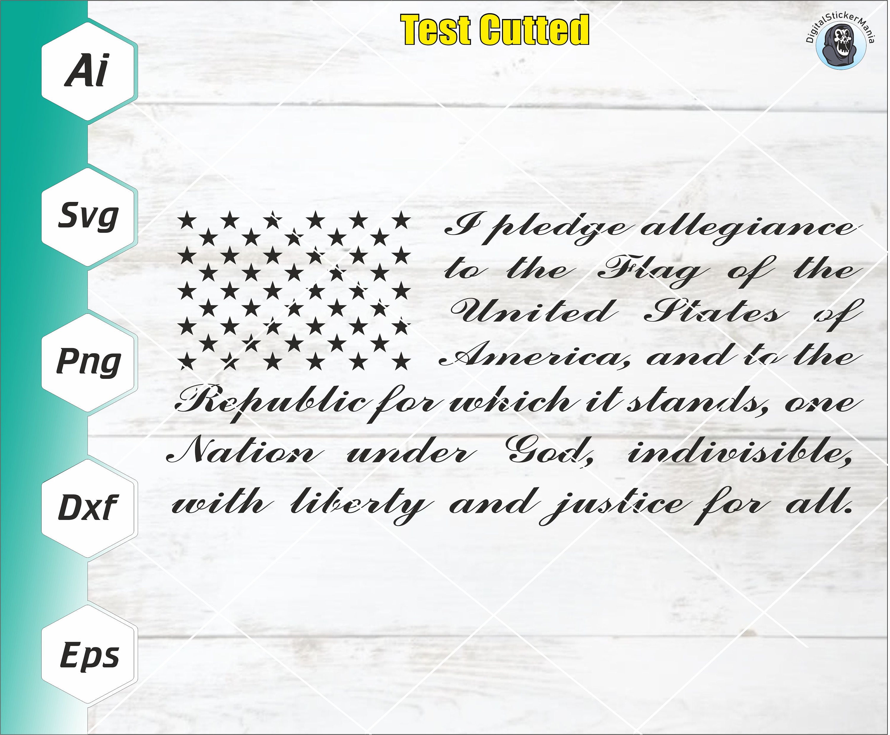 American Flag Decal Pledge