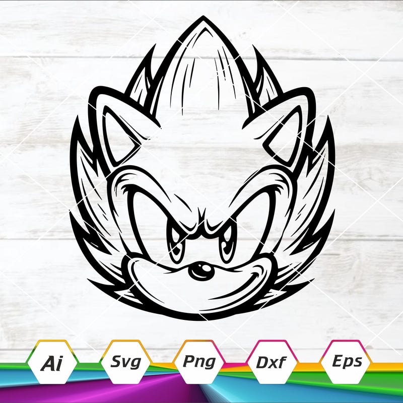 Sonic Svg - Etsy