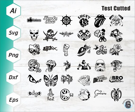 Sticker Bundle Svg Car Sticker Svg Car Decal Svg Bumper - Etsy Canada