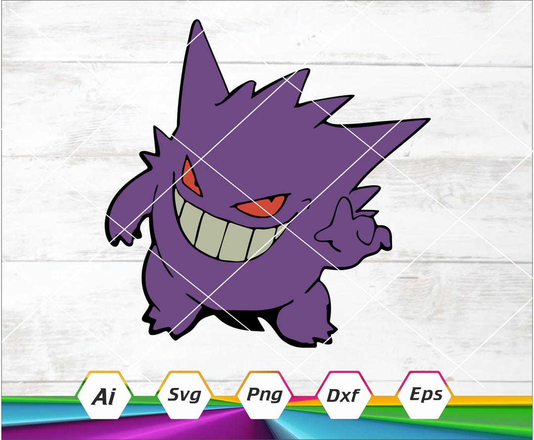 Gengar Svg, Pokemon Ball Svg, Gengar Pokeball, Pokemon Svg, Cutfile Svg ...