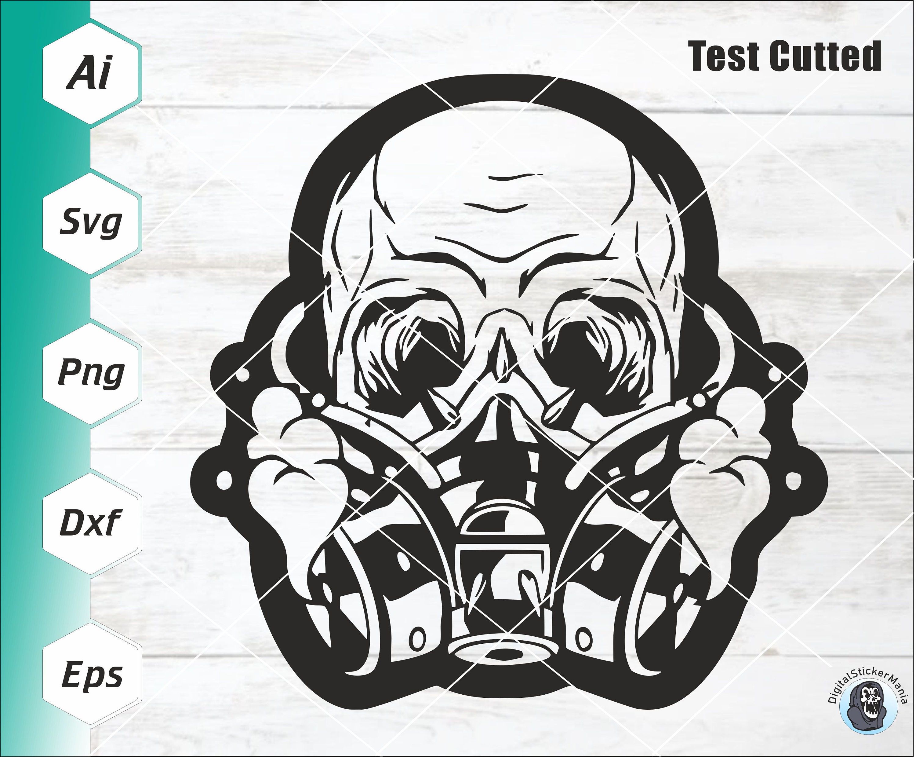 Skull Gas Mask Svg Toxic Skull Svg Skull Svg Skull in Gas - Etsy