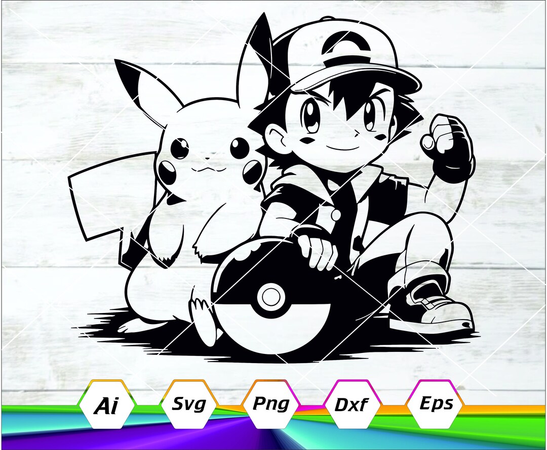 Pokemon Svg, Pikachu Svg, Ash Svg, Pokemongo Svg, Cut File Svg, Pokemon ...