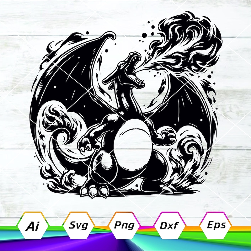 Charizard Cricut Svg - Etsy