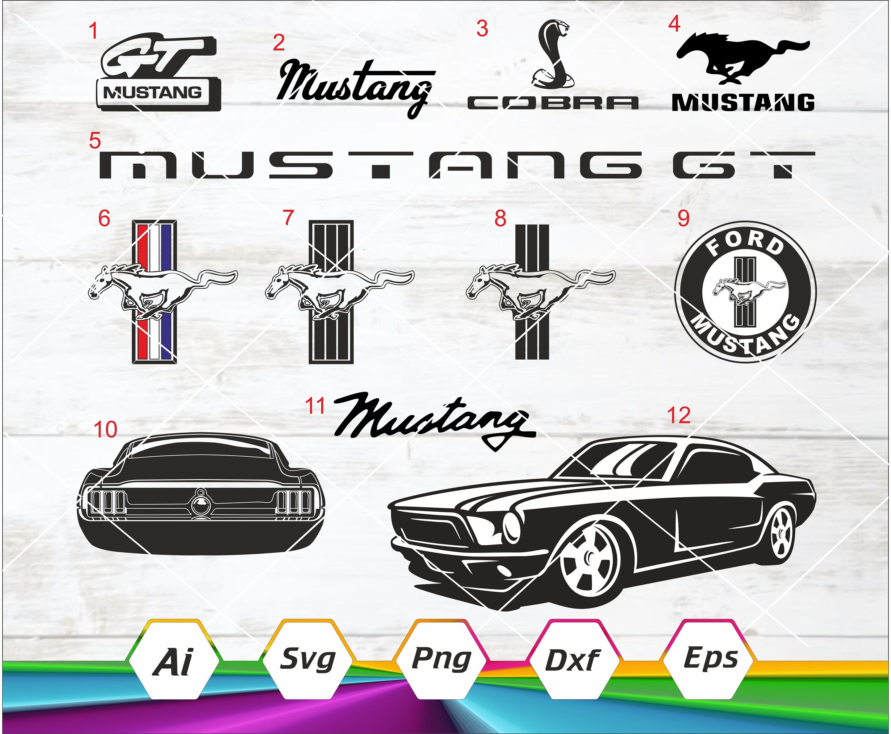 Mustang Auto Logo