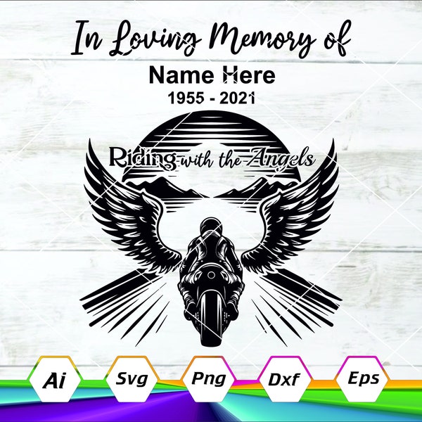 Biker Memorial Patch - Etsy