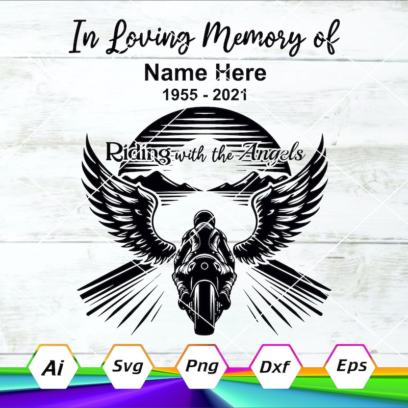 Biker Memorial Patch - Etsy