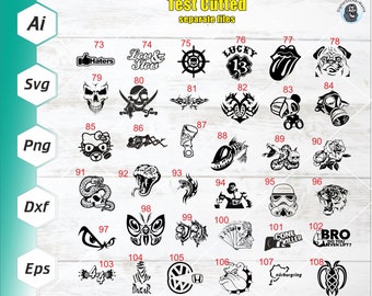 Sticker Bundle Svg, Car Sticker Svg, Car Decal Svg, Bumper Sticker Svg ...