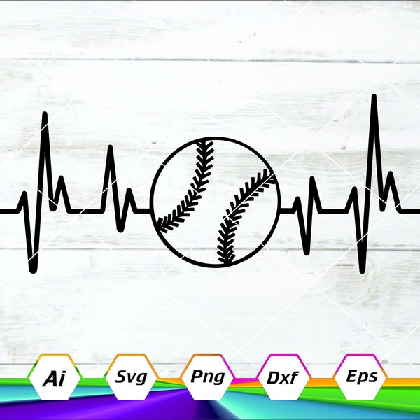 Softball Heartbeat - Etsy