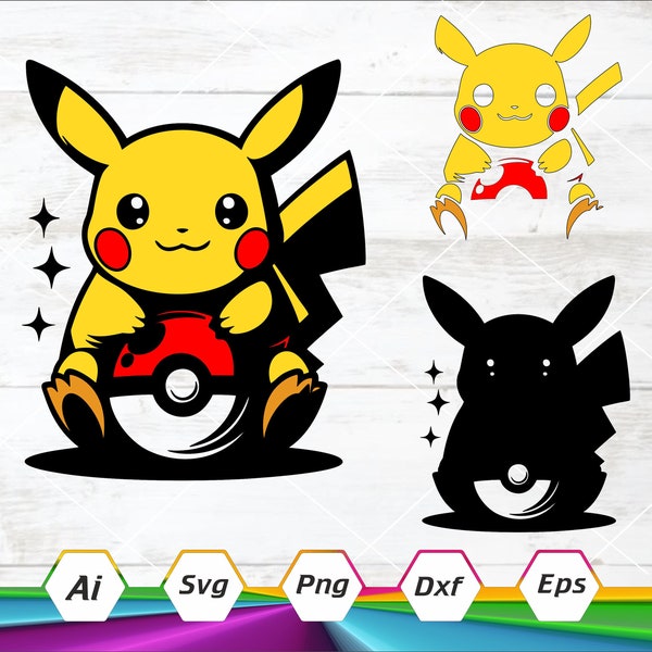 Pikachu Svg Layered - Etsy