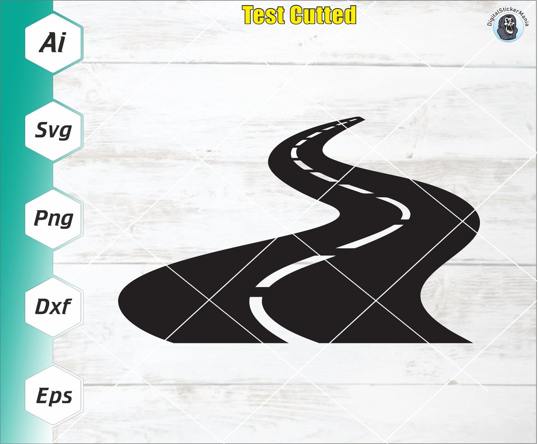 Road SVG, Road Silhouette Svg, Road Curve Svg, Driving Road Svg, Road ...