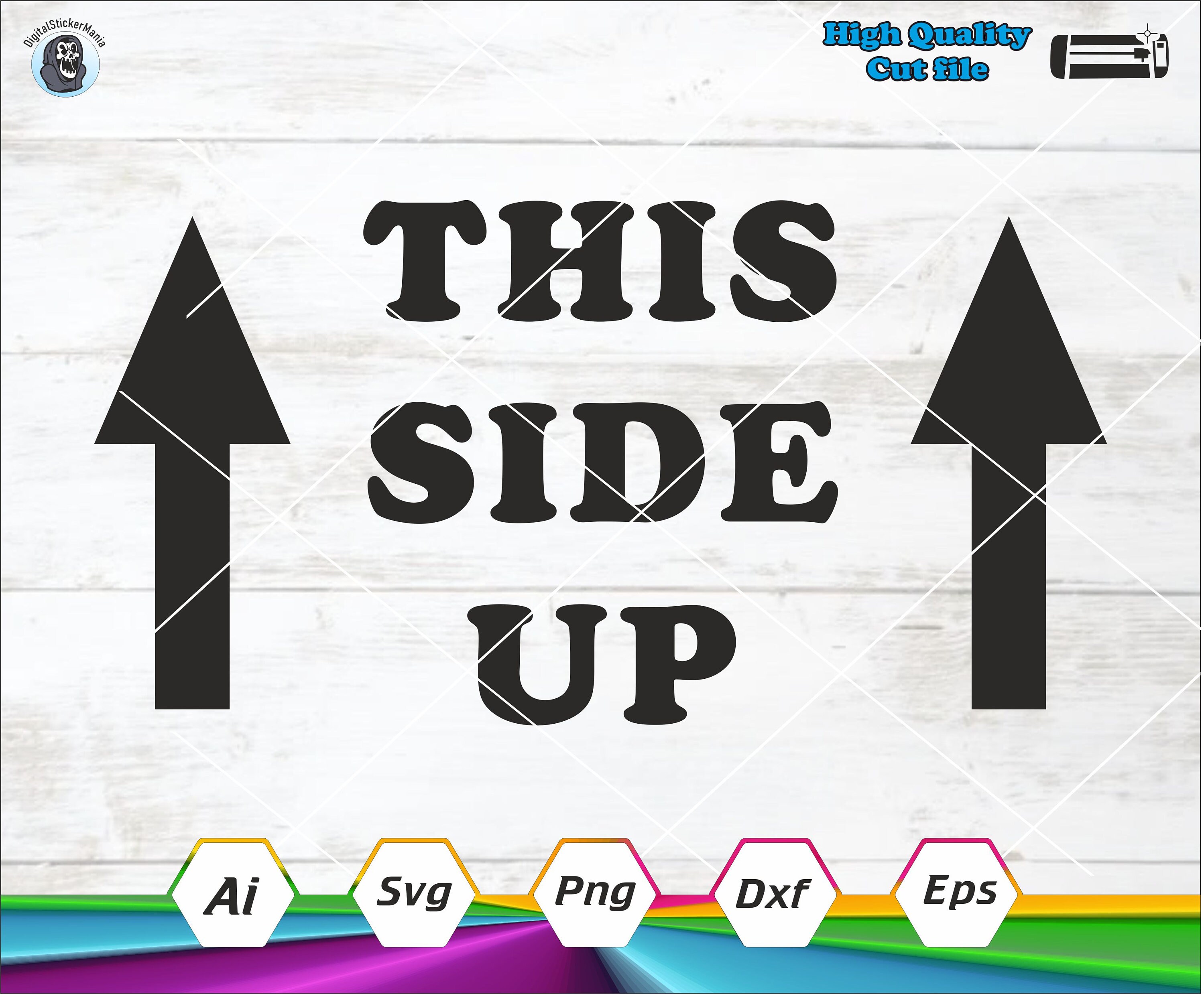 This Side up Svg Car Sticker Svg Car Decal Svg Bumper - Etsy Australia