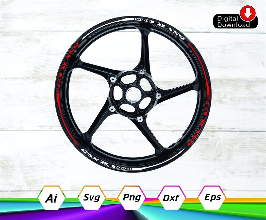 Rim Stripes, Digital Vector Svg, Wheel Stickers, Rim Stickers, Rim ...