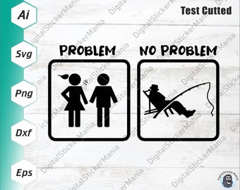 Problem Solved Fishing Svg - Etsy