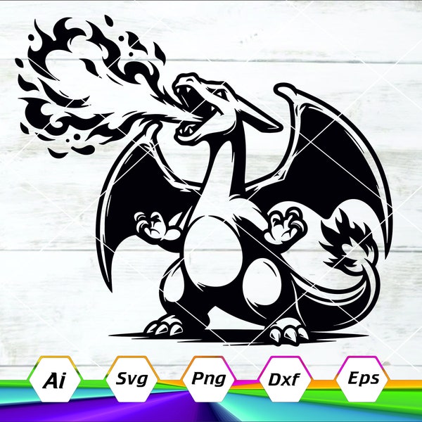 Charizard Svg - Etsy