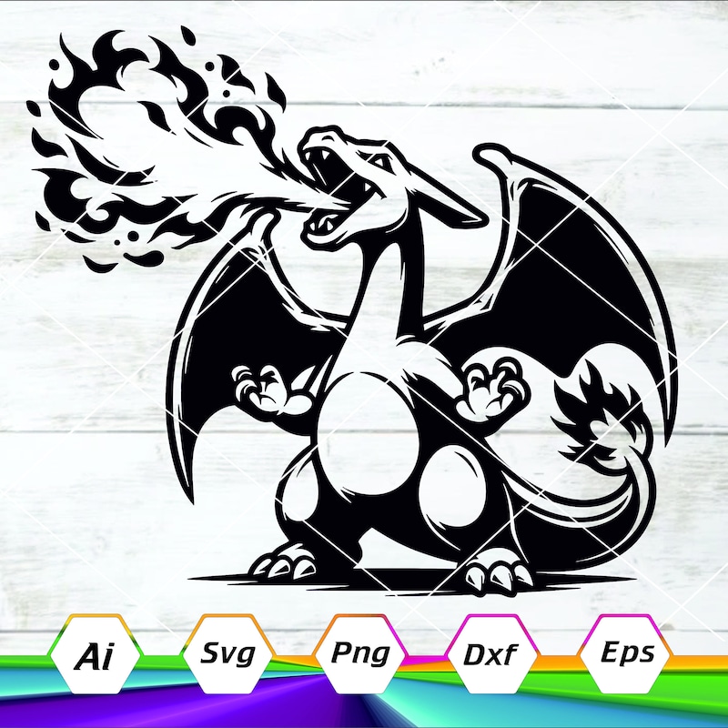 Charizard Svg - Etsy