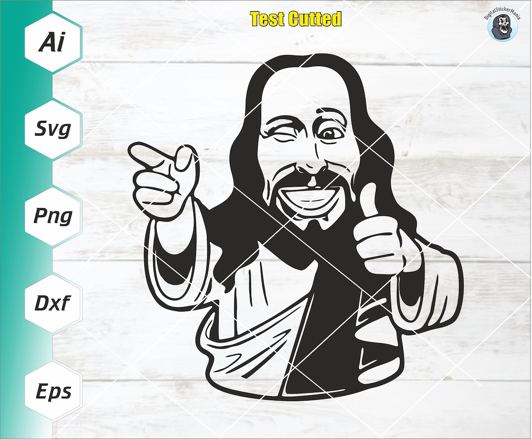 Cool Jesus SVG, Jesus Approves Svg, Buddy Christ, Religious Christian ...