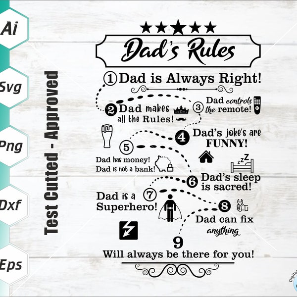 Dads Rule - Etsy