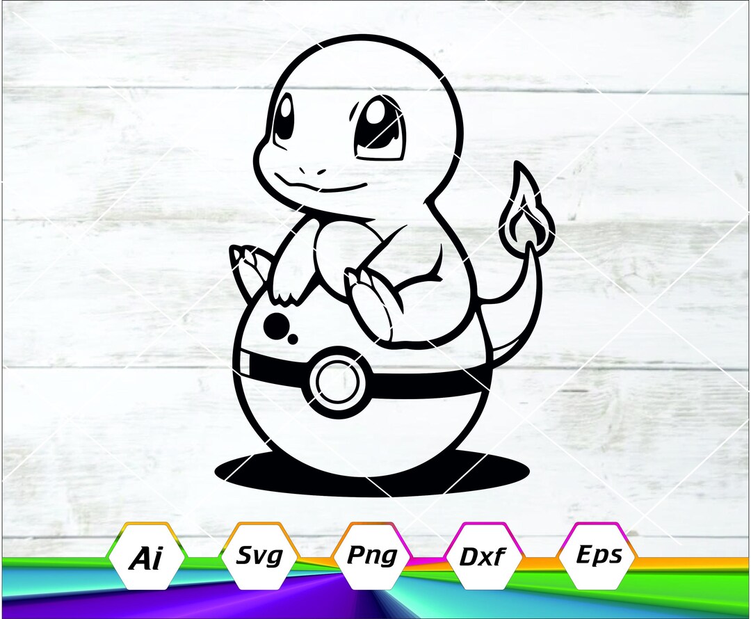 Charmader Svg, Charizard Cricut Svg, Silhouette Svg, Cameo Svg, Cut ...