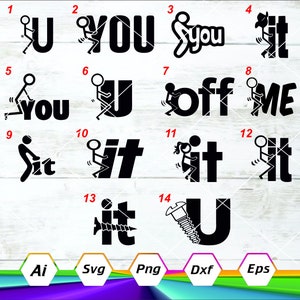 F It Svg, F It Bundle Svg, F It Pack Svg, Stick Figure Svg, F You Svg ...