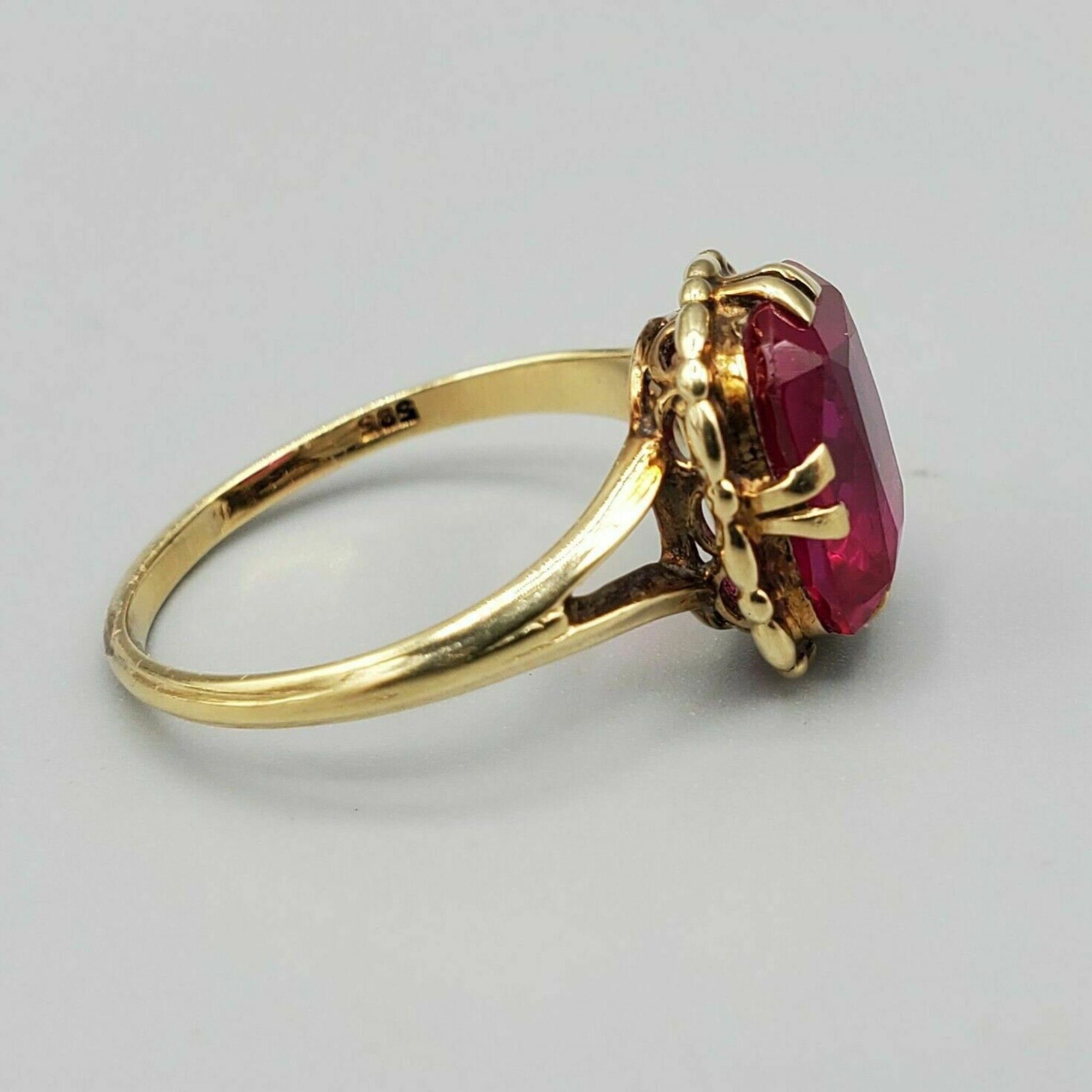 Natürlicher Rubin 5.50 Karat Ring 925 Sterling Silber - Etsy