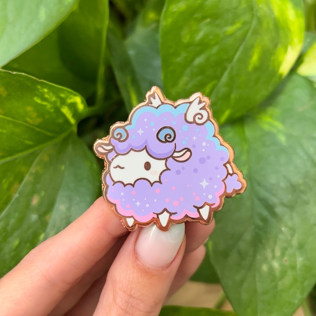 Pastel Dreams Cotton Puff Hard Enamel Pin - Etsy