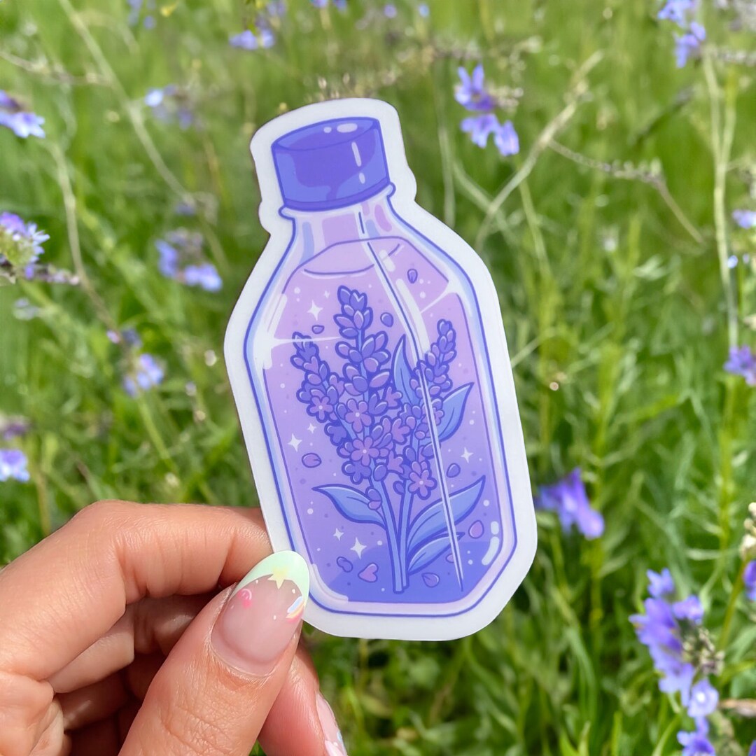Lavender Water Vinyl Sticker - Etsy