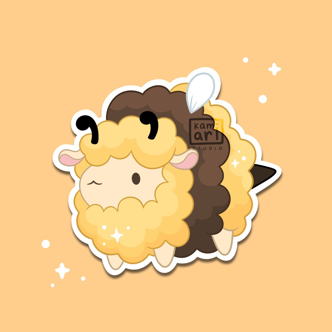 Honey Bee Puff Vinyl Sticker - Etsy