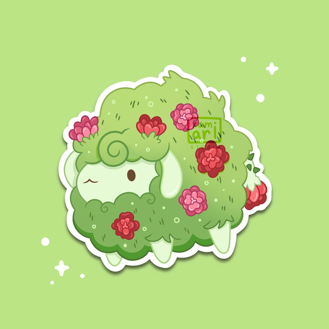 Rose Puff Vinyl Sticker - Etsy