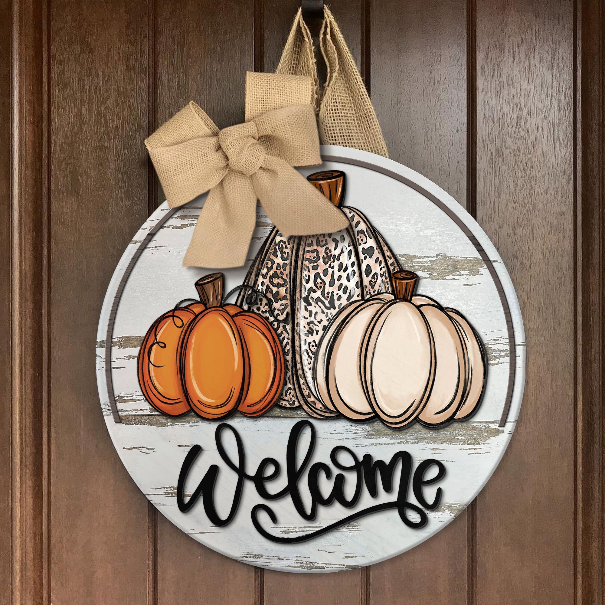 Fall Door Sign Decor Welcome Pumpkin Sign Fall Porch Sign - Etsy