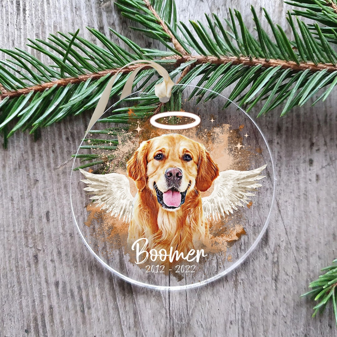Personalized Pet Memorial Ornament With Picture, Pet Memorial Gifts ...