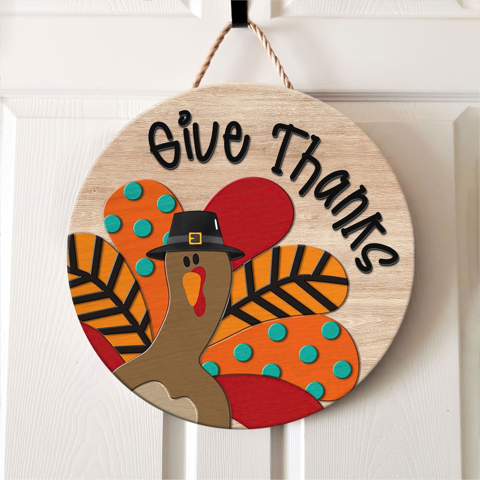 Thanksgiving Door Sign Give Thanks Sign Outside Thanksgiving - Etsy