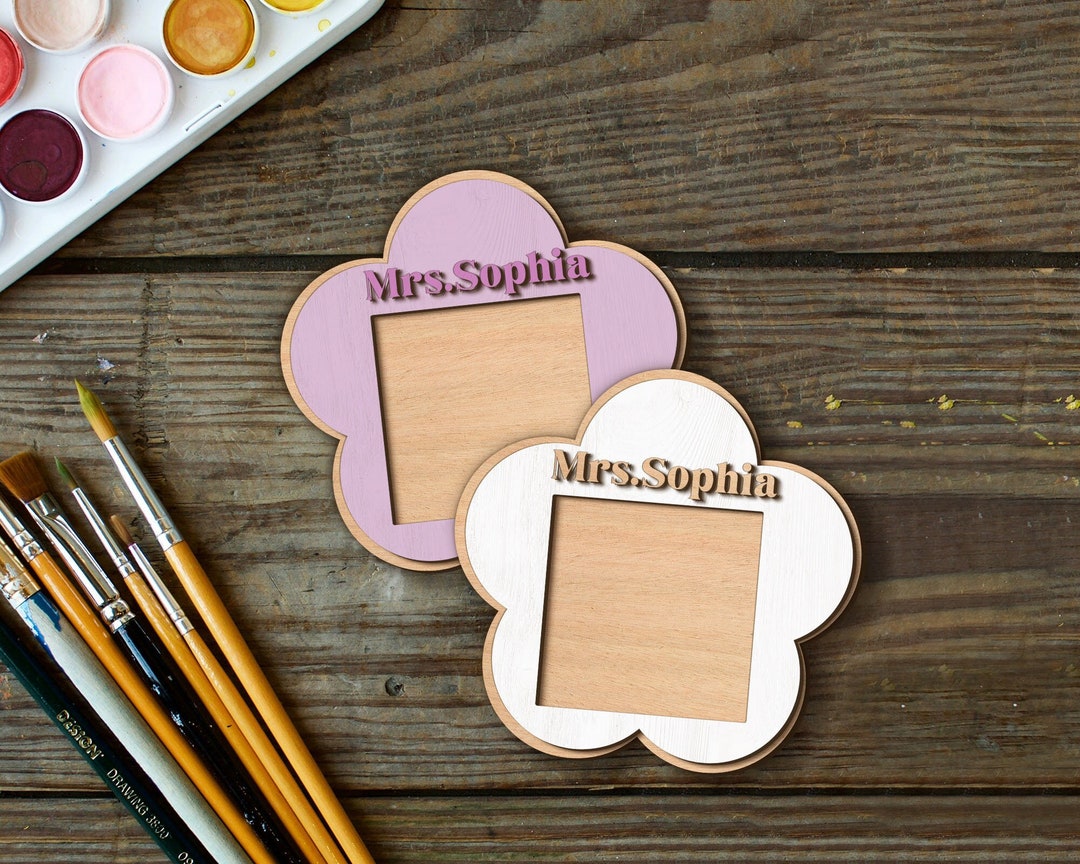 Personalized Daisy Flower Sticky Note Holder, Teacher Sticky Note ...