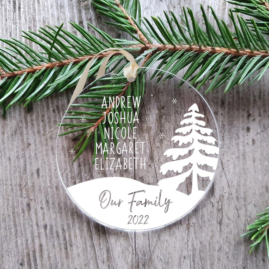 Personalized Family Christmas Ornaments, Christmas Decorations ...