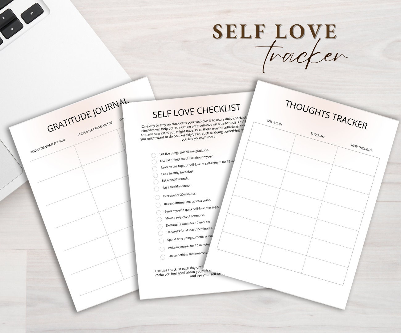 Self-care Planner, Self-love Tracker, Self Care Journal, Self Love ...