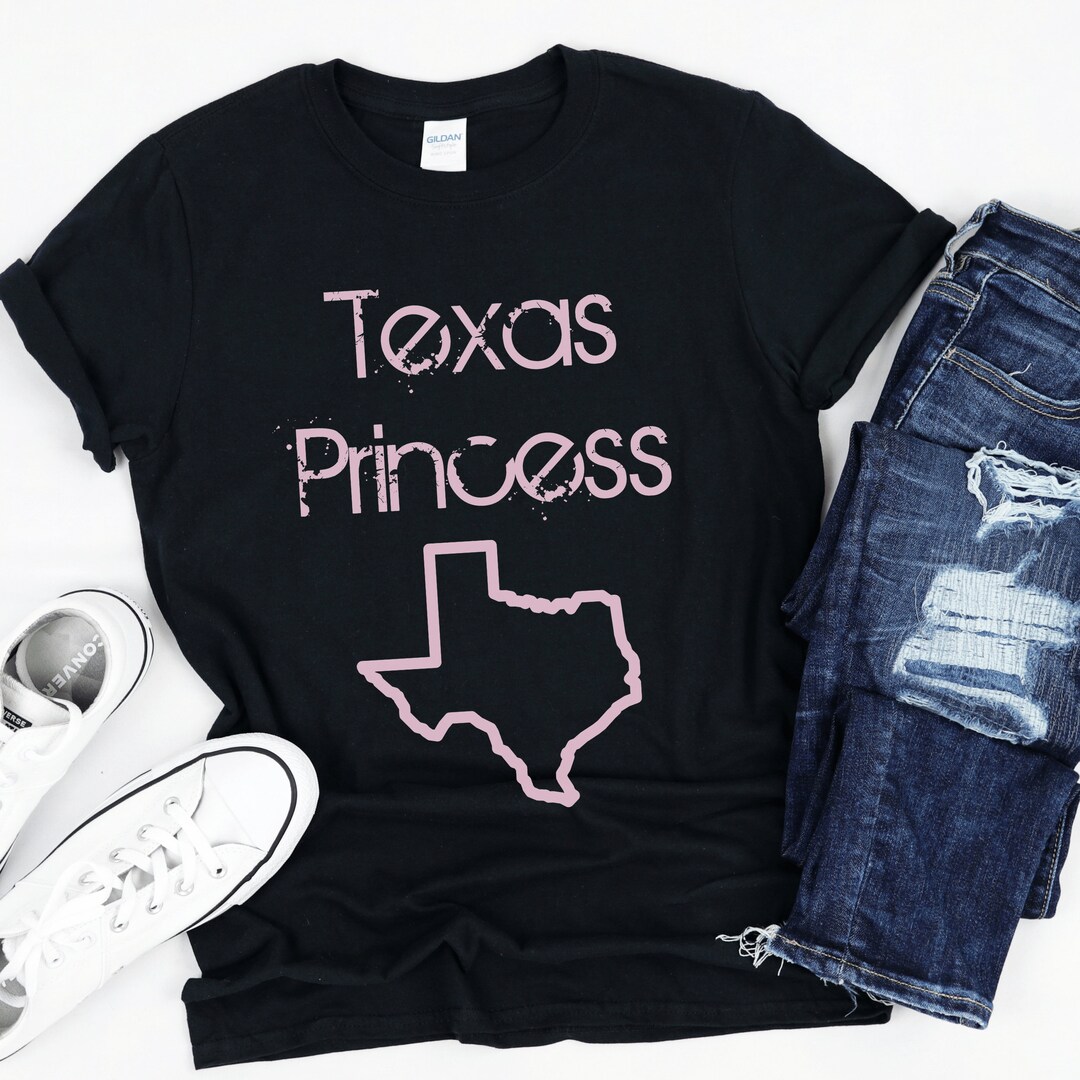 Texas Princess T-shirt, Texas Princess Tee, Texas Princess, Texas Shirt ...