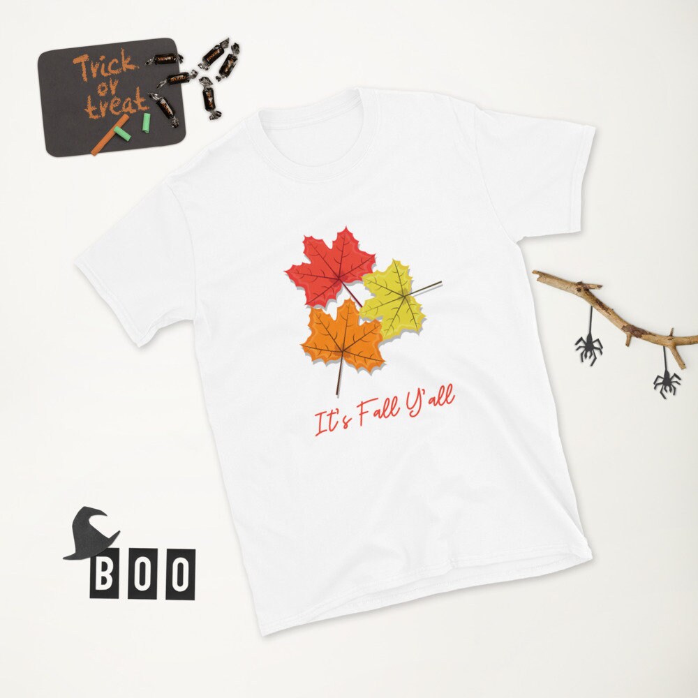 Unisex Fall Tshirts, Fall Shirts Women, It's Fall Y'all Pumpkin Shirt ...