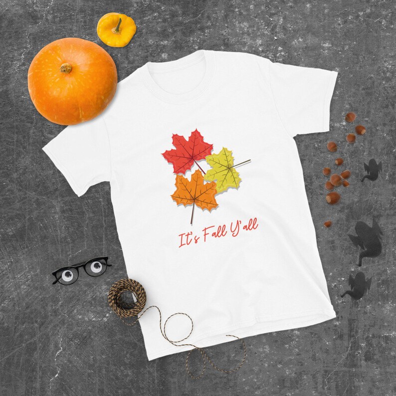 Unisex Fall Tshirts, Fall Shirts Women, It's Fall Y'all Pumpkin Shirt ...