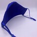 Royal Blue Face Mask With Nose Wire / Adjustable Ear Loops Optional ...
