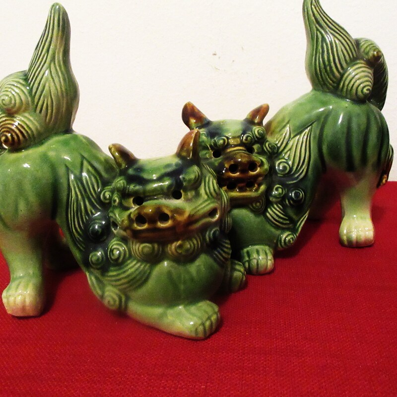 Large Foo Dogs Statue - Etsy