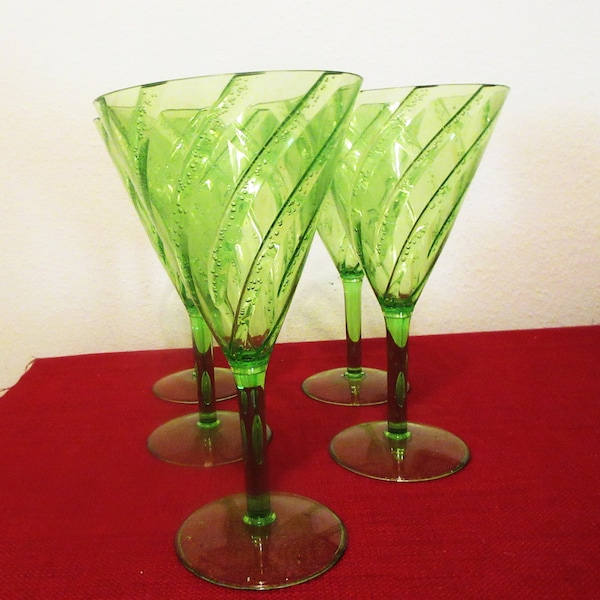 Green Plastic Wine Glasses Etsy
