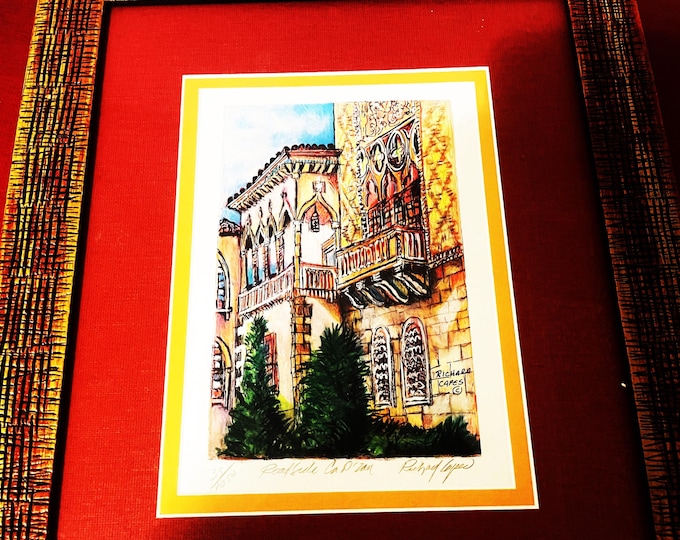 Sarasota Artist Richard Capes "evening at the Old Salty Dog" Signed ...