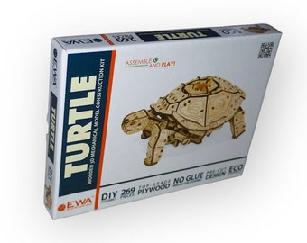 3D Paper Puzzle: Turtle - Etsy