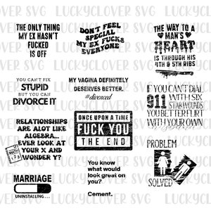 18 Divorced Cheater SVG Bundle - Etsy