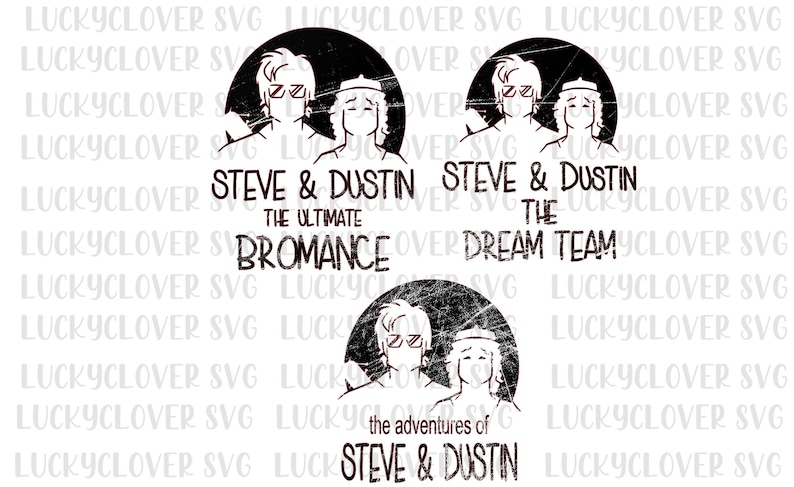 Steve et Dustin Svg. - Etsy France