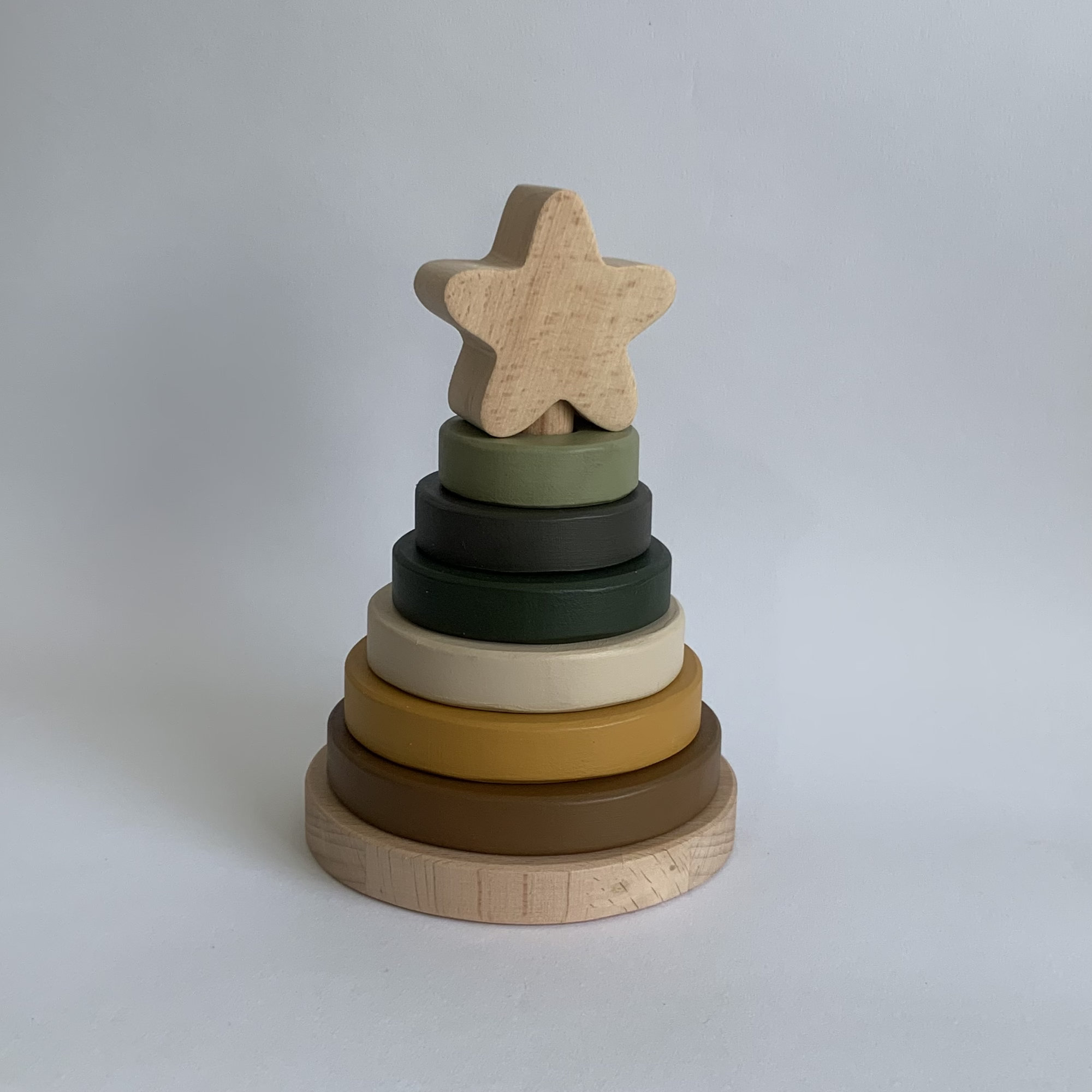 Wooden Ring Stacker Earth - Etsy UK