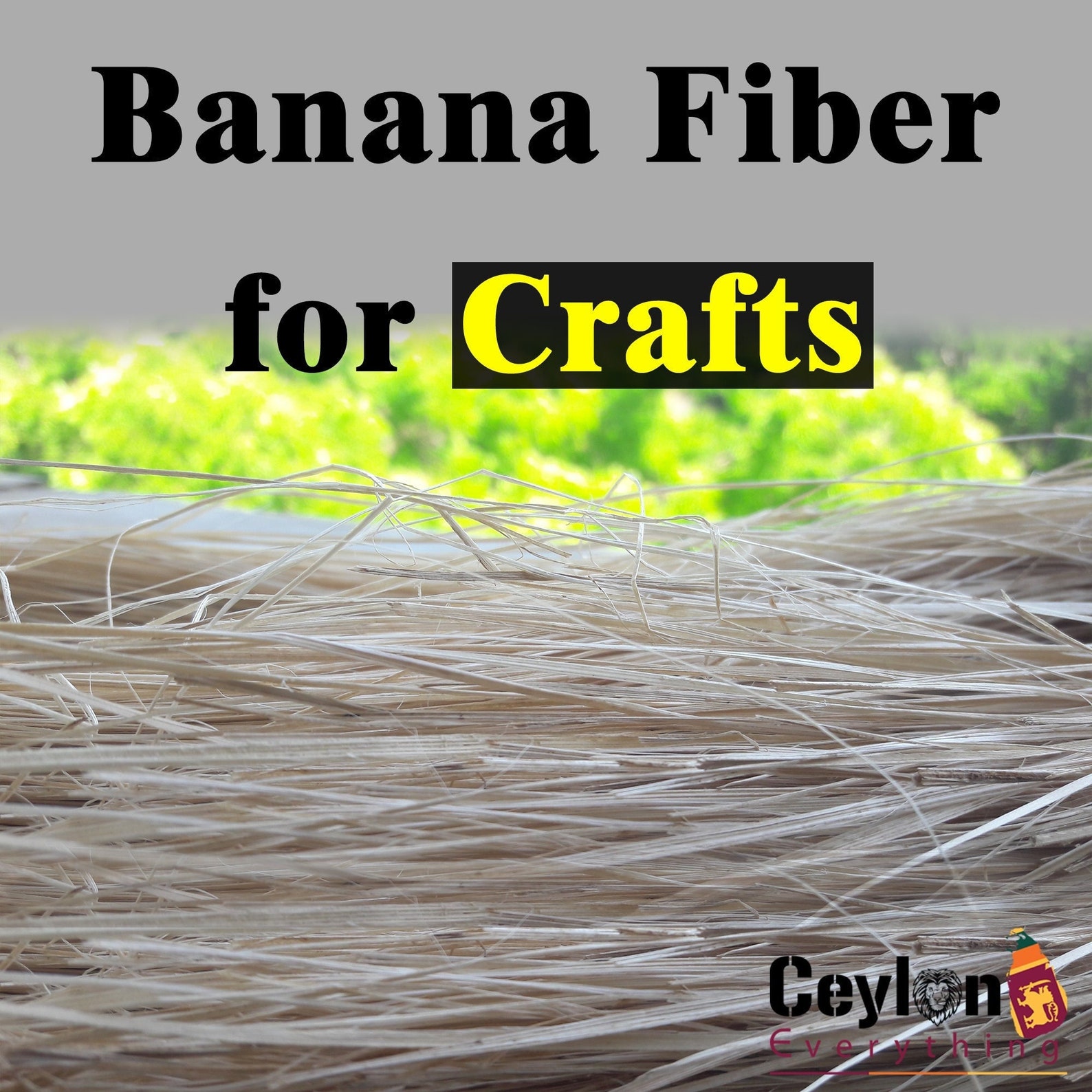 1 Oz.(28g) Natural Banana Fiber for Crafts Raw Banana Fiber Yarn for ...